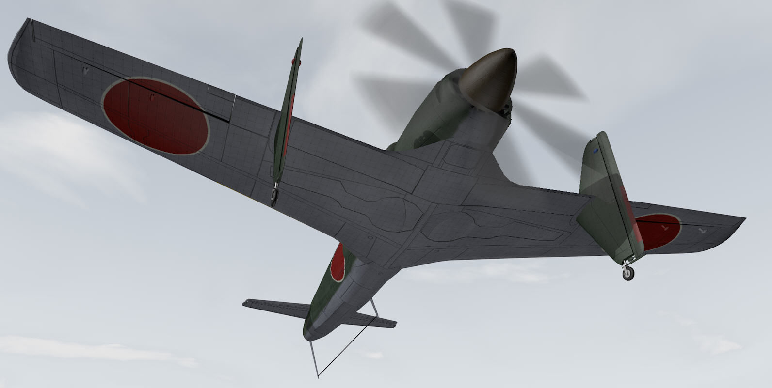 Kyushu J7W1 Shinden 3D model | CGTrader