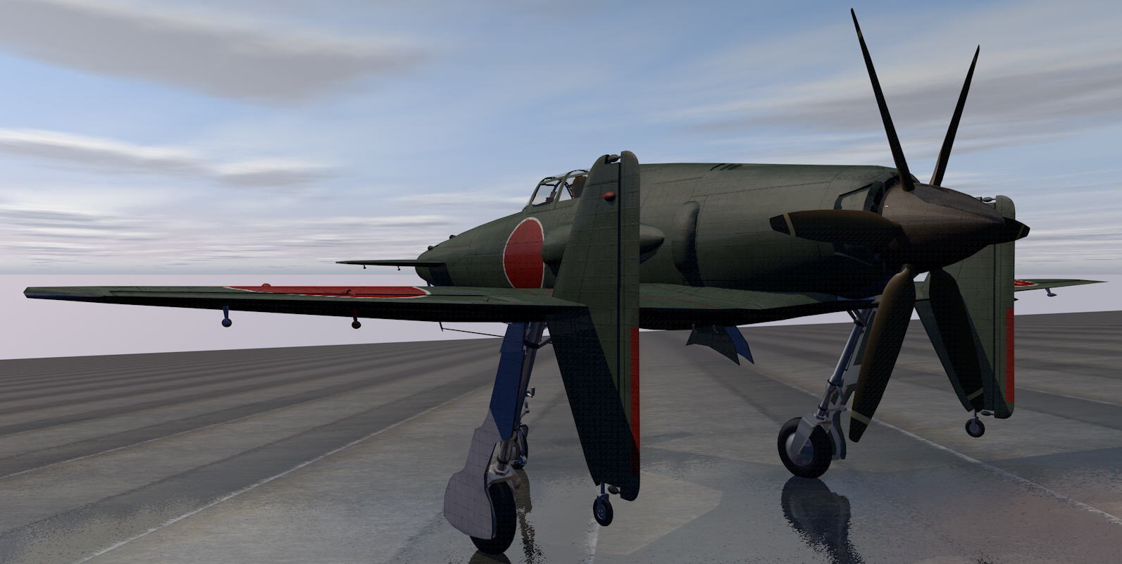 Kyushu J7W1 Shinden 3D model | CGTrader