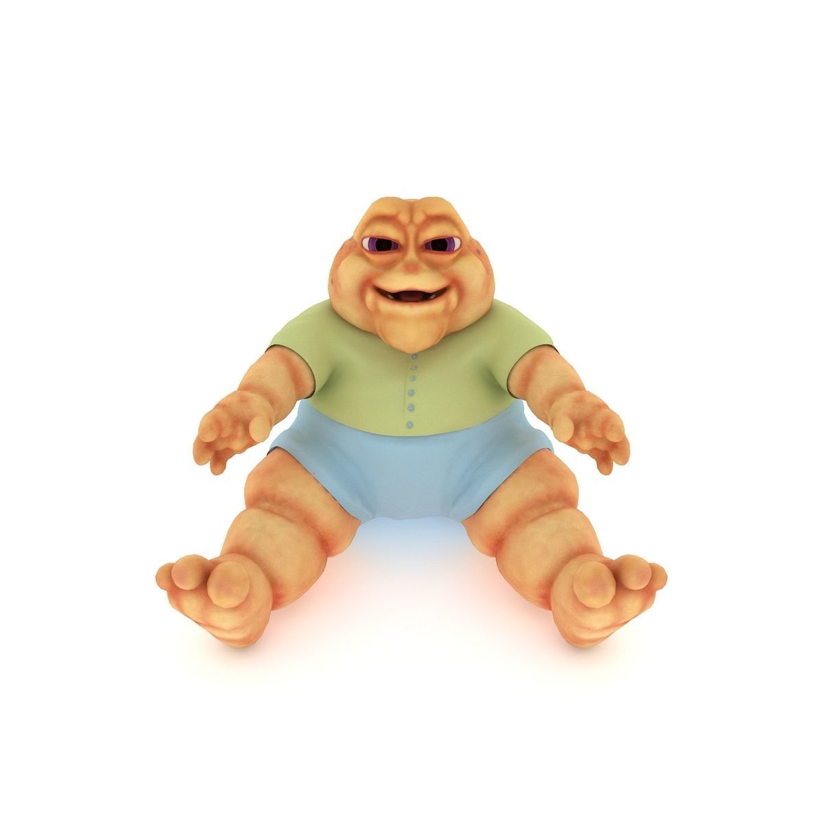 Baby Sinclair with Hollow Earth 3D model | CGTrader
