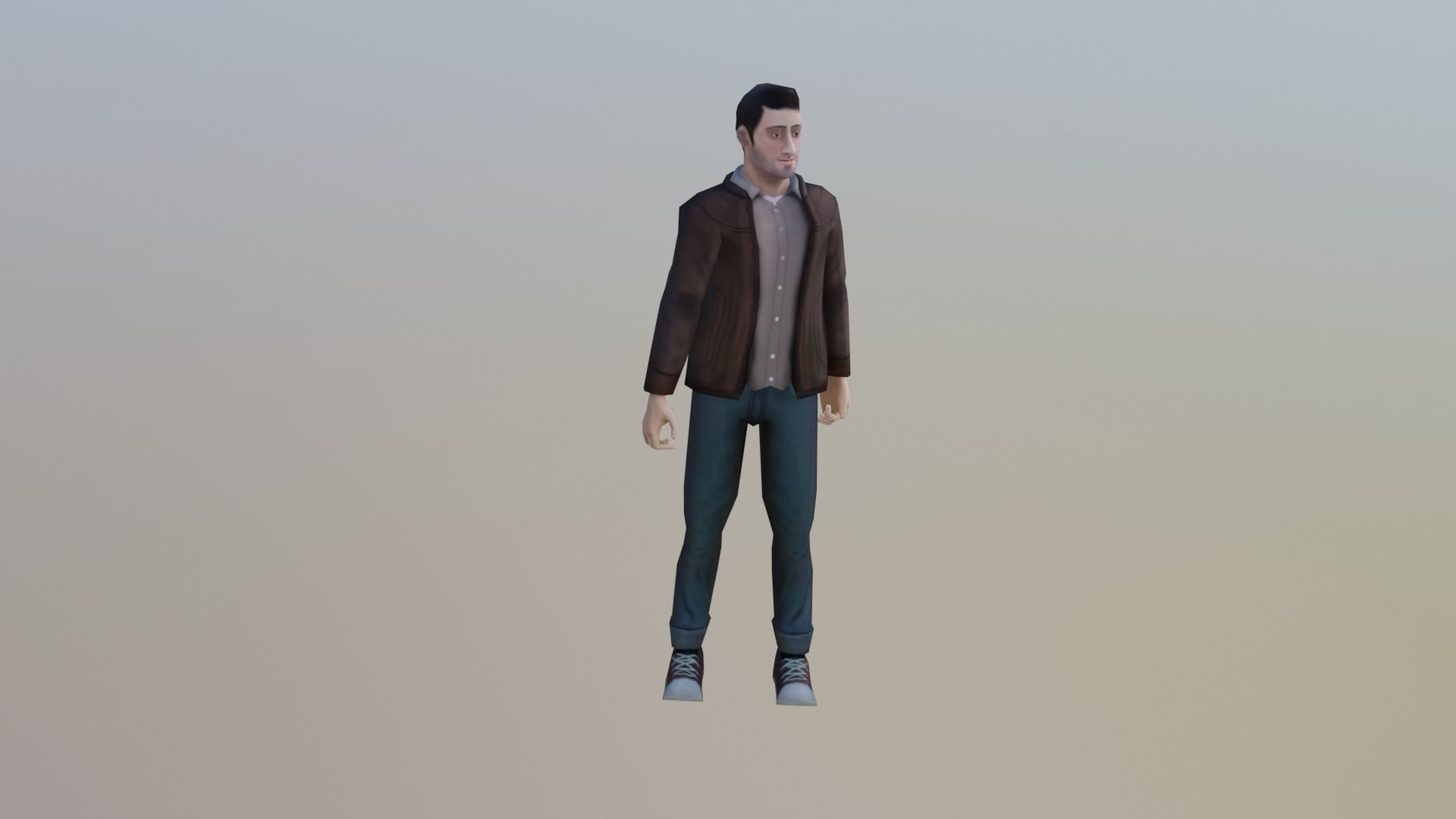 Casual Male free VR / AR / low-poly 3D model animated rigged | CGTrader