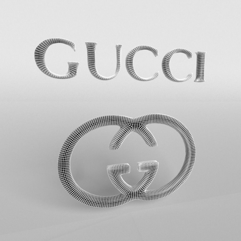 Gucci Logo 02 free VR / AR / low-poly 3D model | CGTrader
