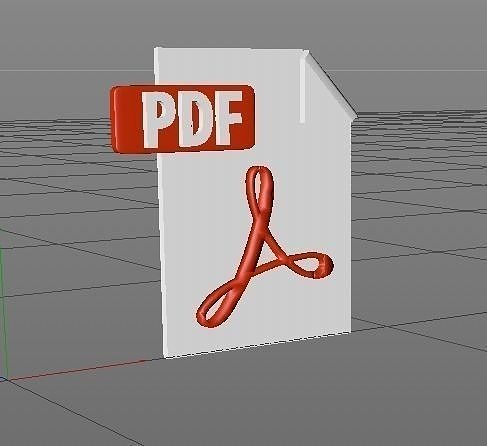 Pdf File free 3D model | CGTrader