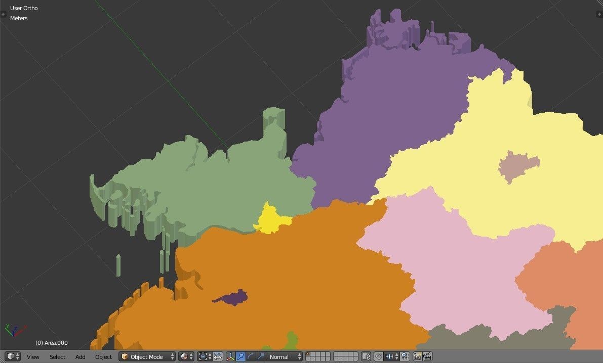 3D model Germany 3D Map with states VR / AR / low-poly | CGTrader