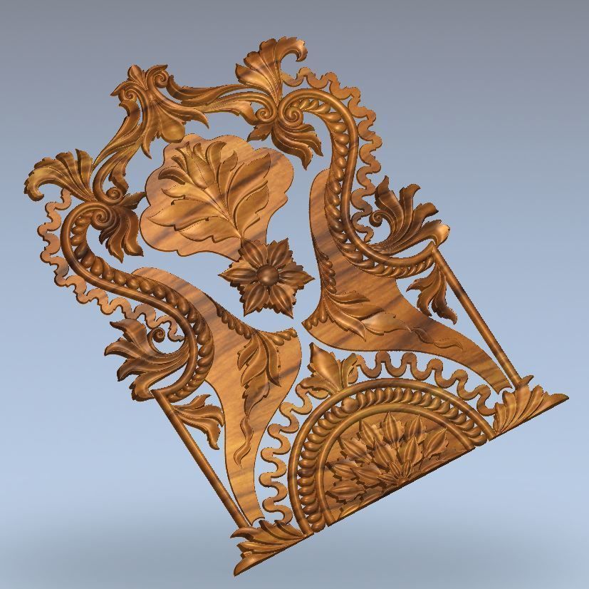 carving ornament 3D model 3D printable | CGTrader
