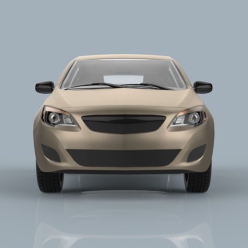 Hatchback car 3D model | CGTrader