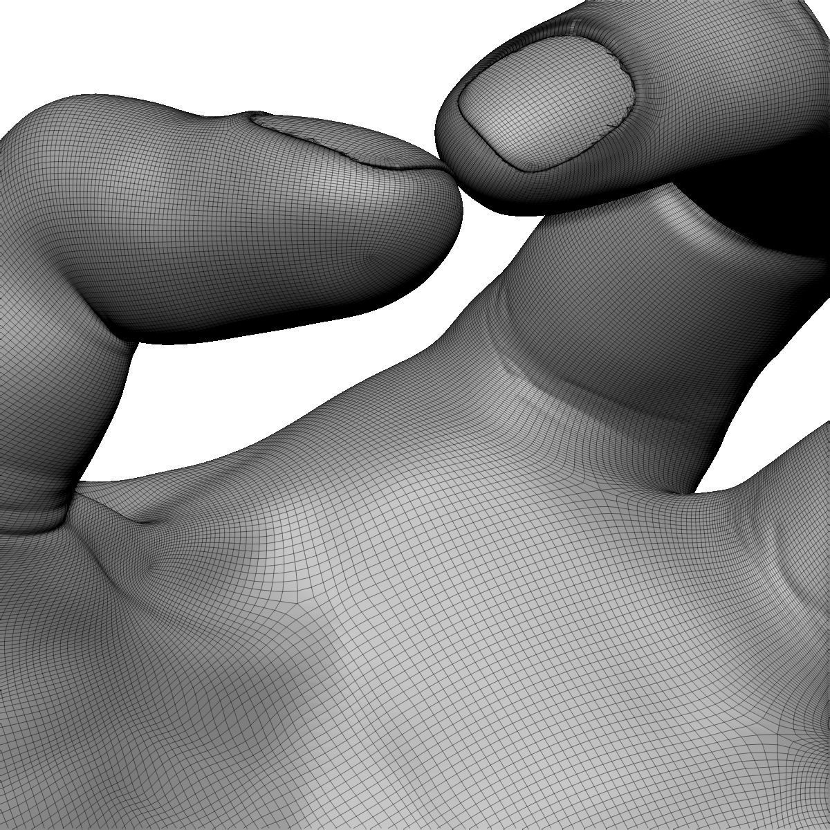 okay sign ok hand male - 3D printable model 3D model 3D printable ...