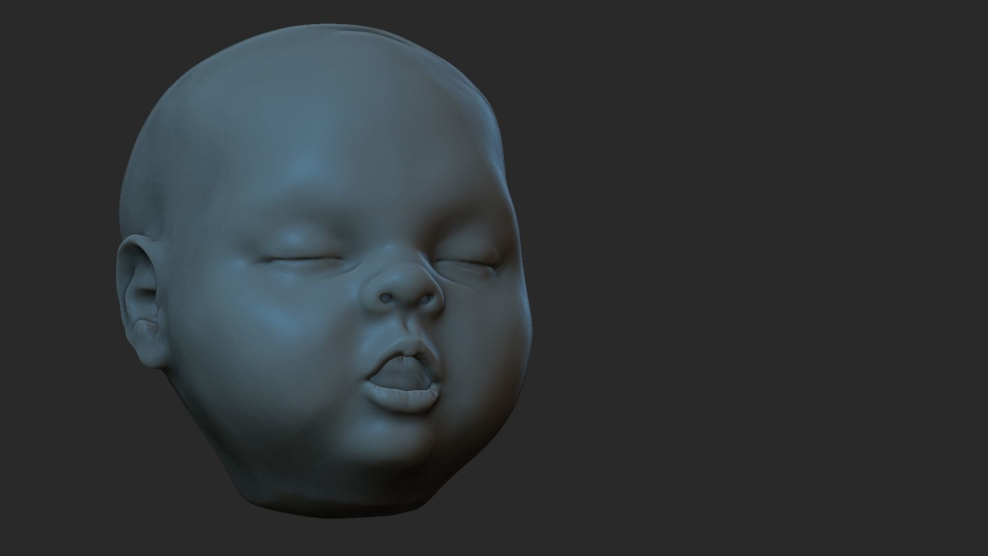 baby head 3d model STL 3D model 3D printable | CGTrader