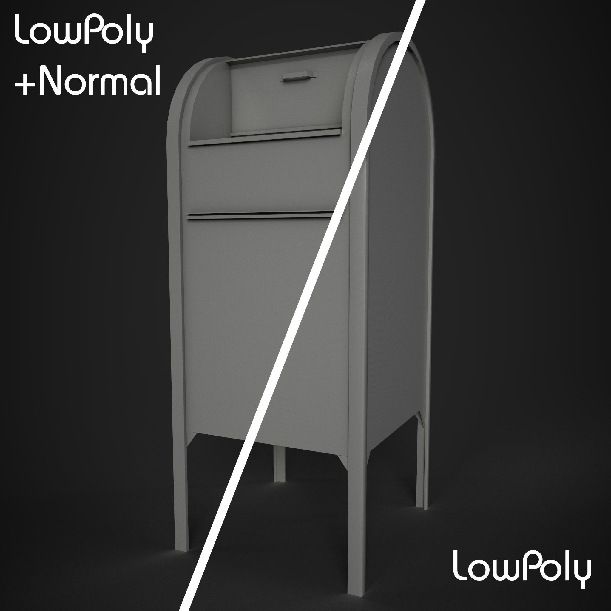 3D model Realistic MailBox Pack - PBR VR / AR / low-poly | CGTrader