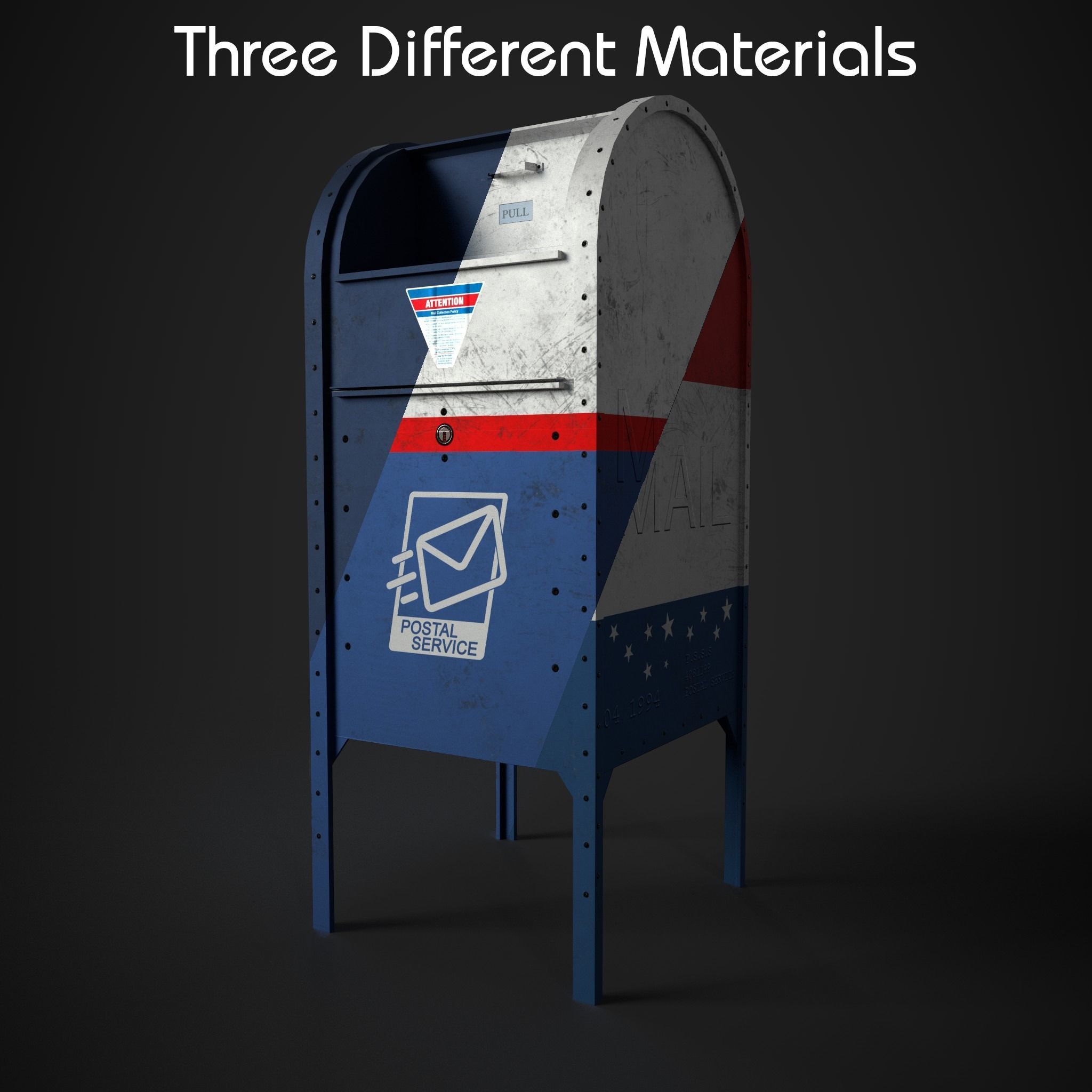 3D model Realistic MailBox Pack - PBR VR / AR / low-poly | CGTrader