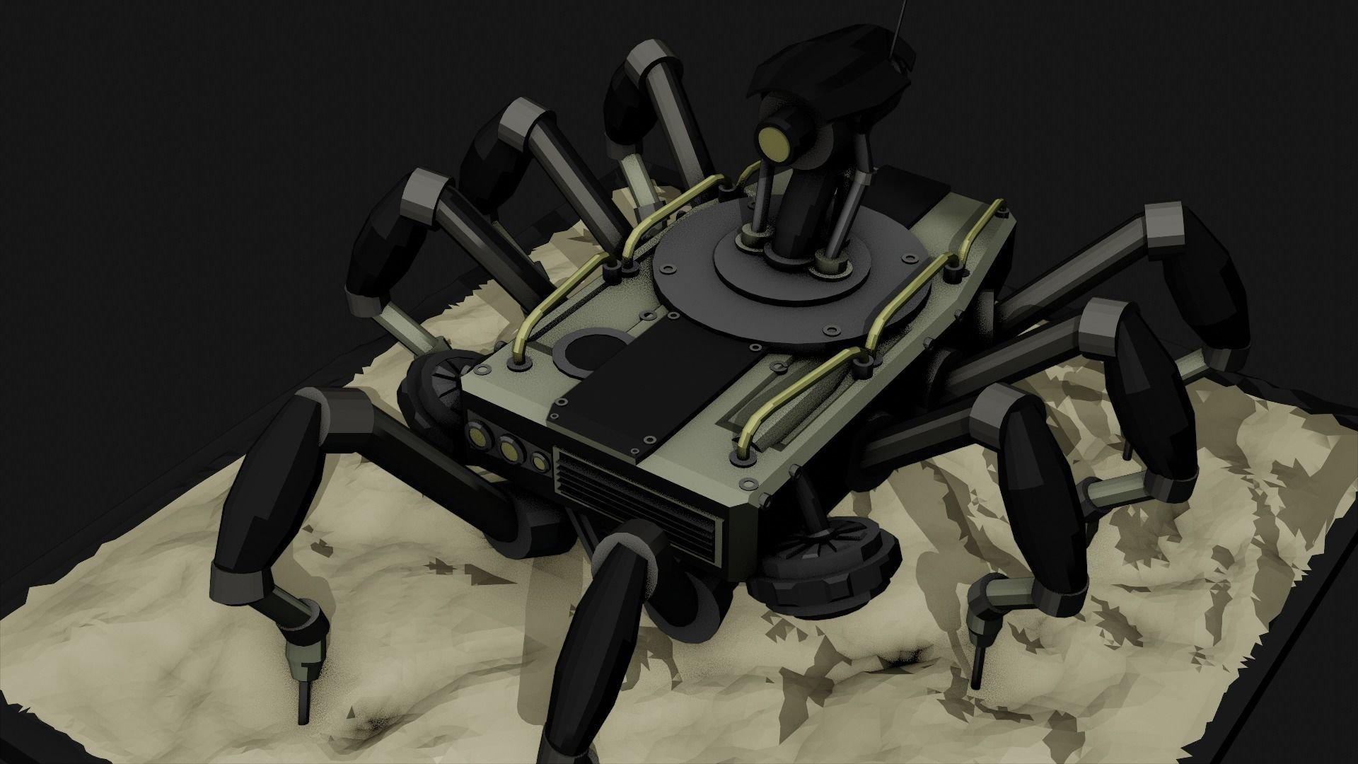 eight legged robot 3D model | CGTrader