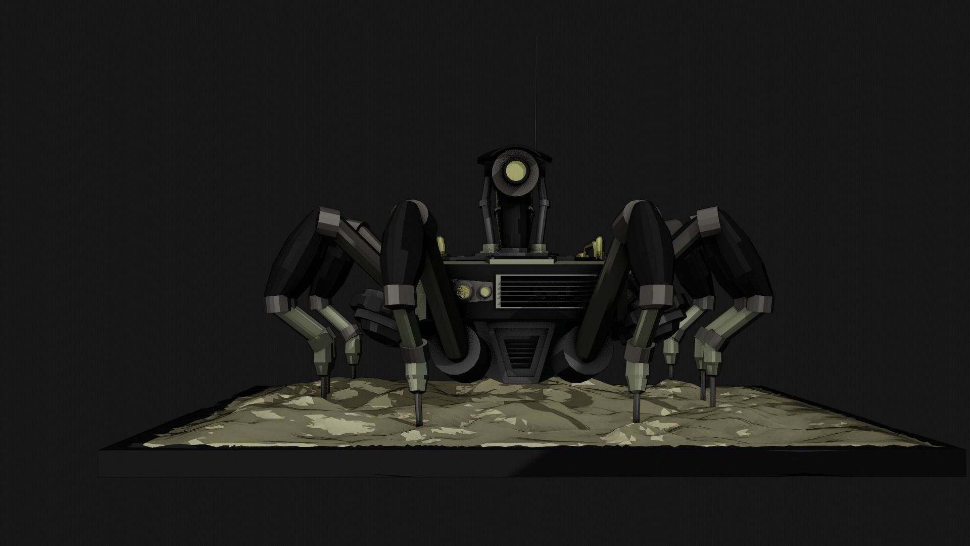 eight legged robot 3D model | CGTrader