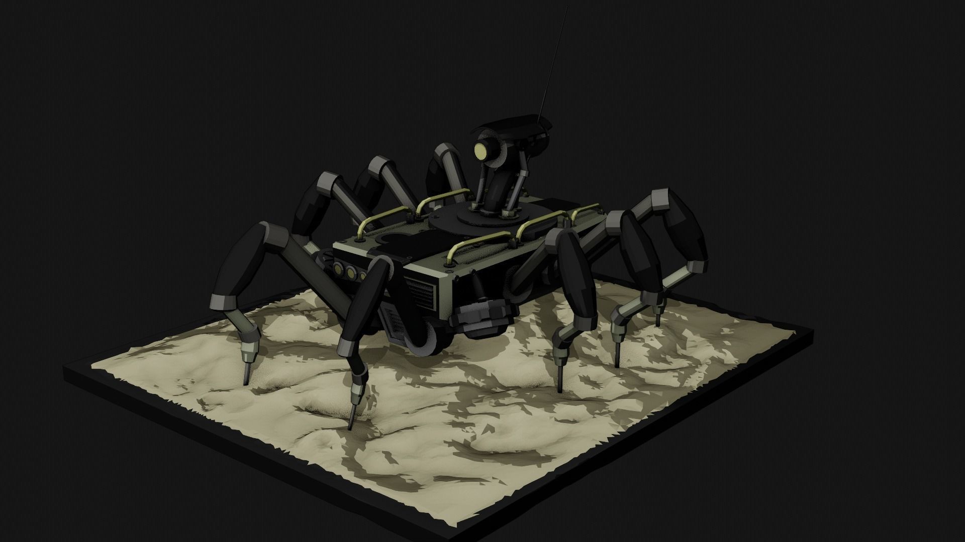 eight legged robot 3D | CGTrader