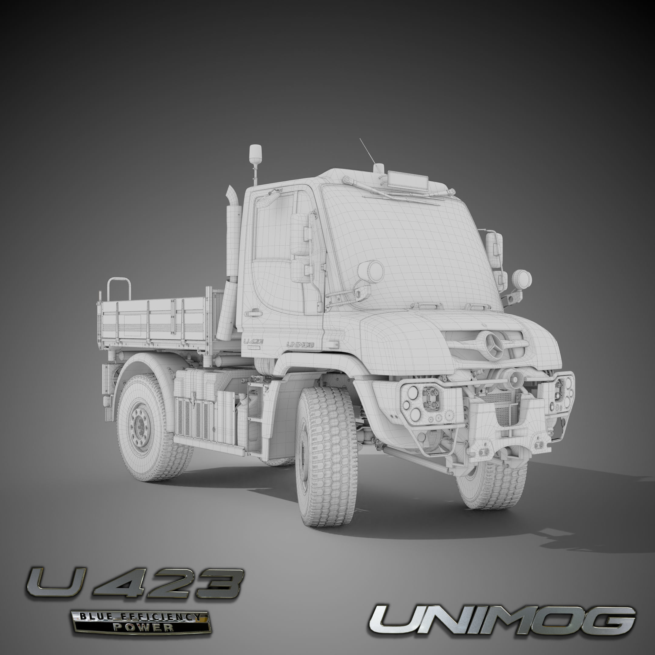 Unimog U423 - Rigged V2 1 Update October 2021 3D model animated rigged ...