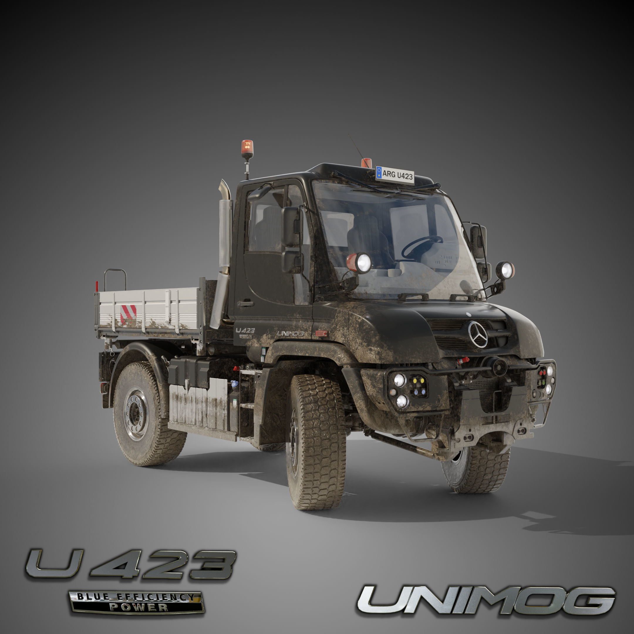 Unimog U423 - Rigged V2 1 Update October 2021 3D model animated rigged ...