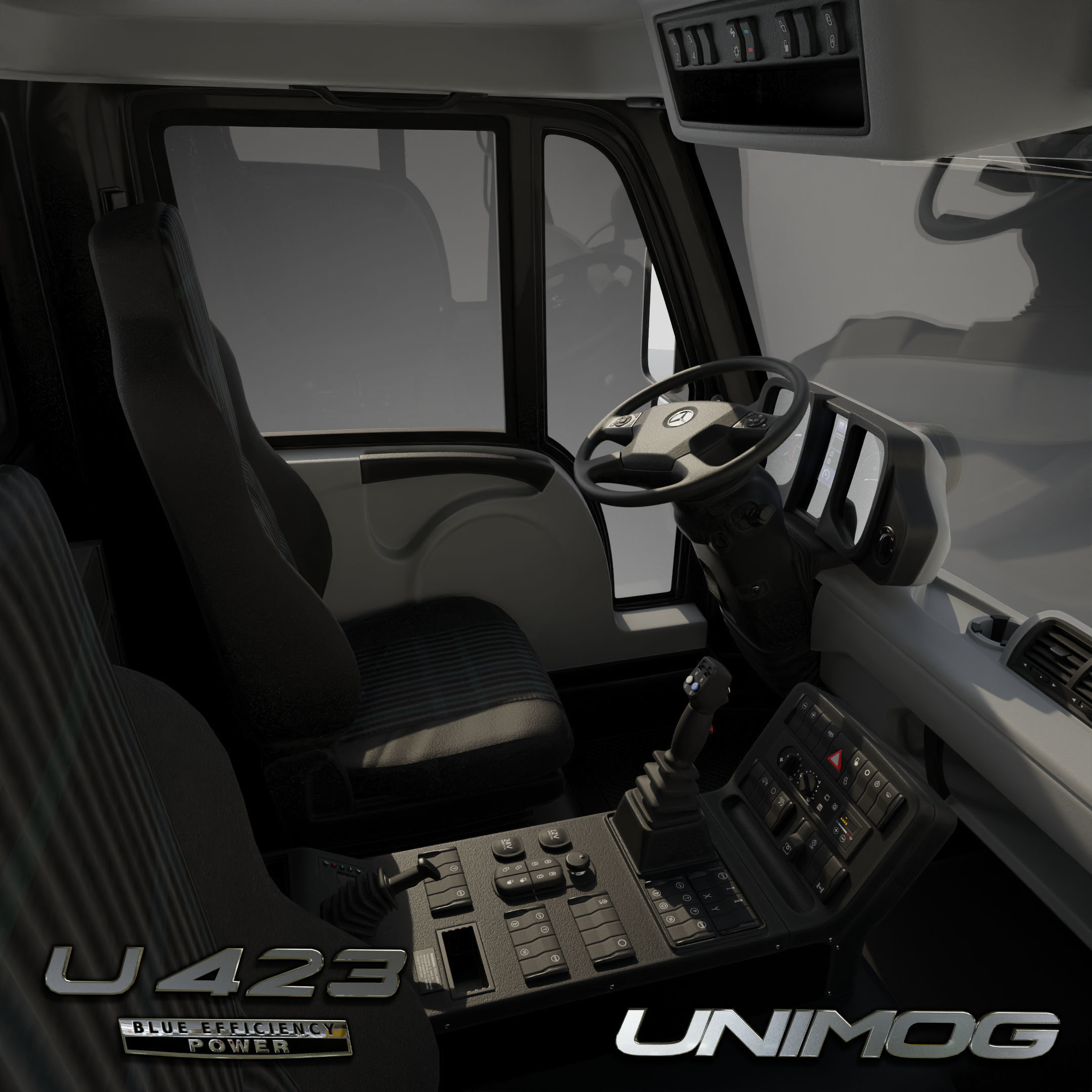 Unimog U423 - Rigged V2 1 Update October 2021 3D model animated rigged ...