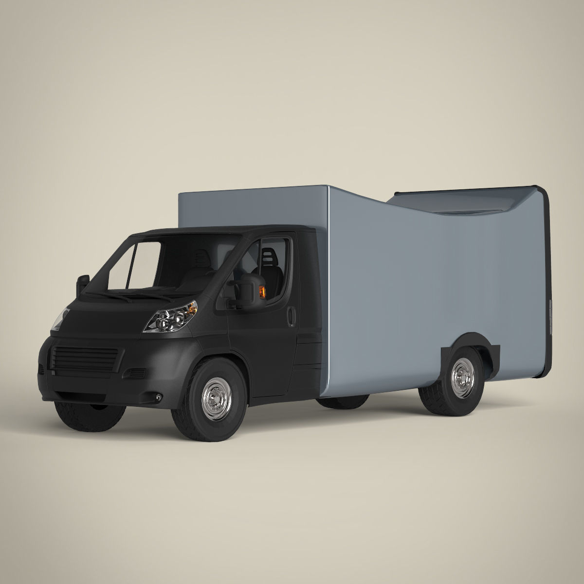 goods van shop 3D | CGTrader