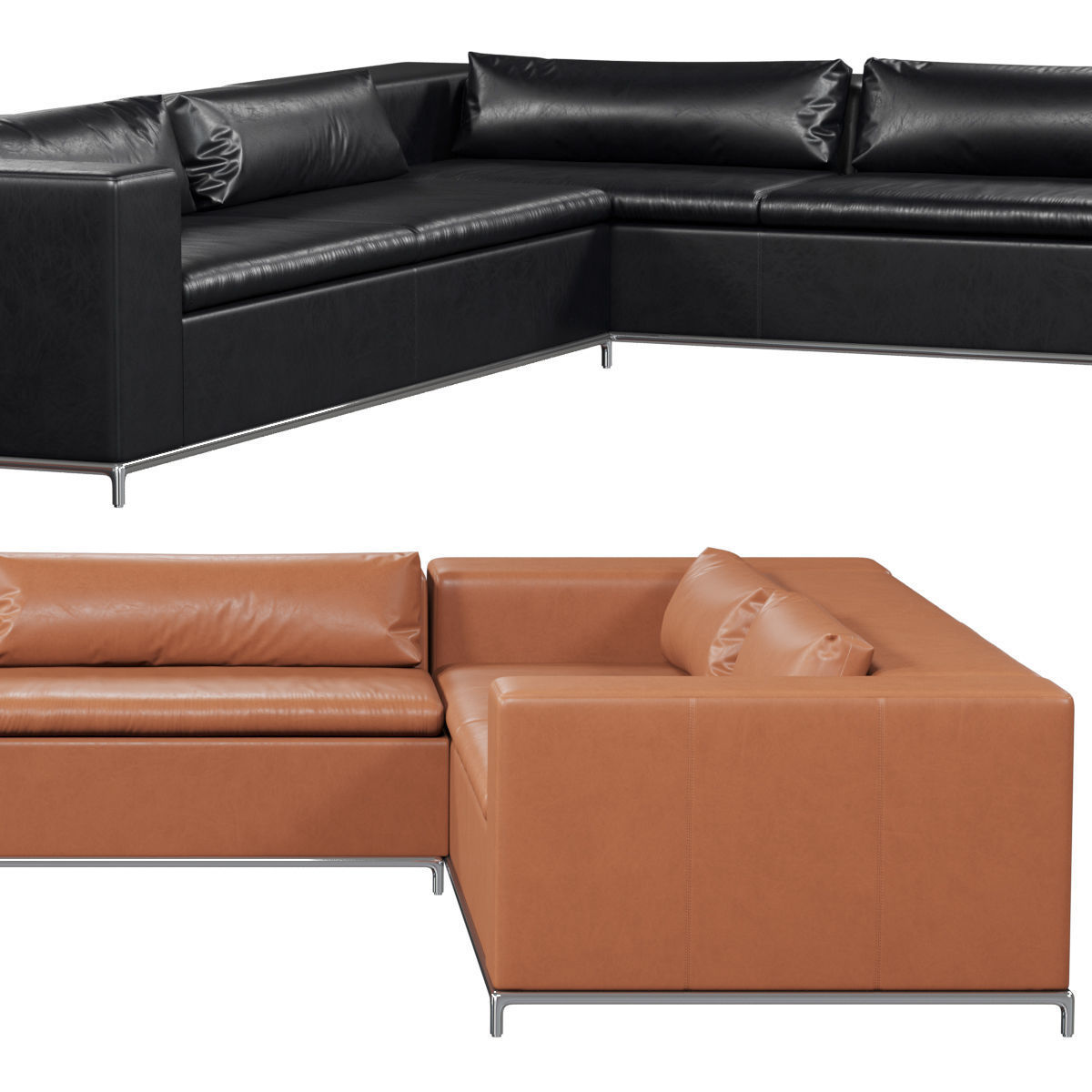 Sofas set 4 3D model | CGTrader