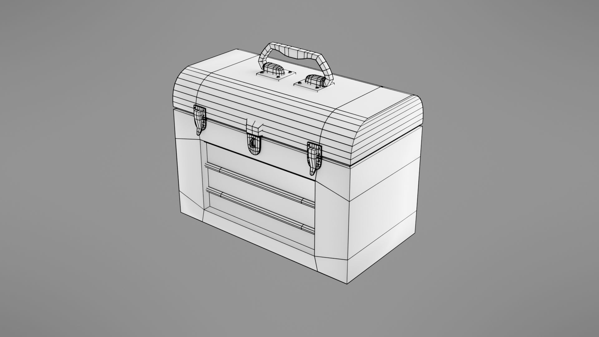 3D model Old toolbox VR / AR / low-poly | CGTrader
