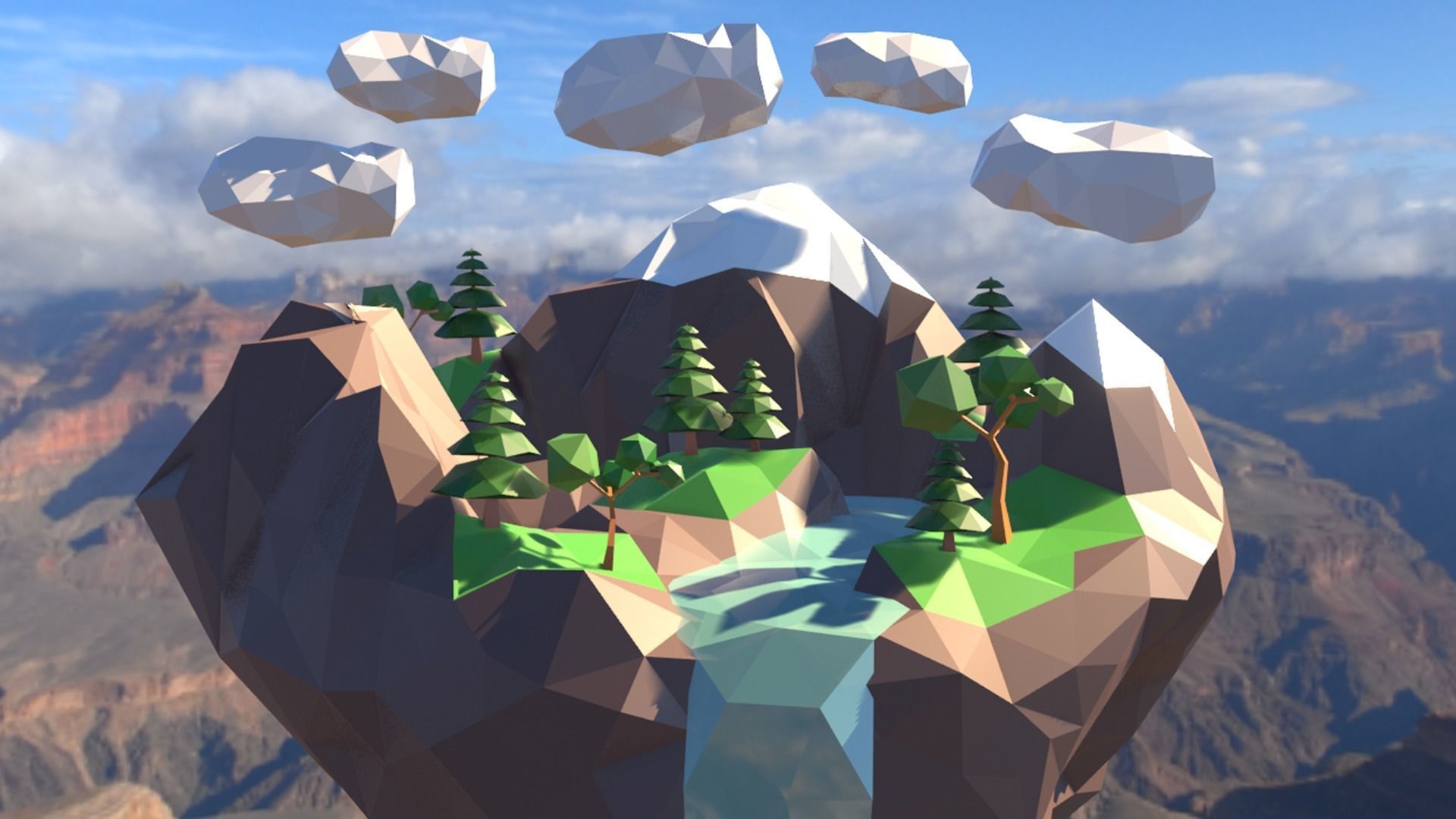 POLYGON - Island Pack free VR / AR / low-poly 3D model | CGTrader