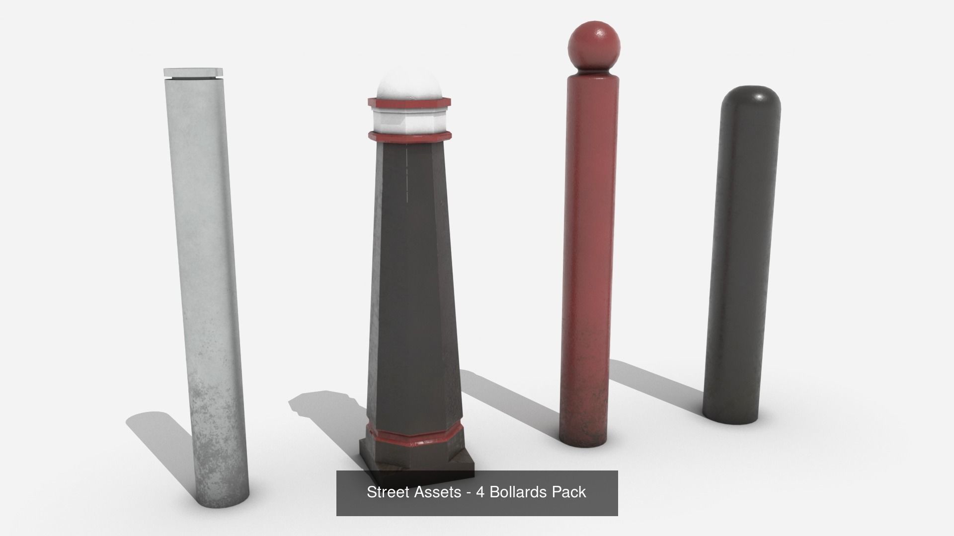 3D Model Collection 22 Street Assets Pack VR / AR / low-poly | CGTrader