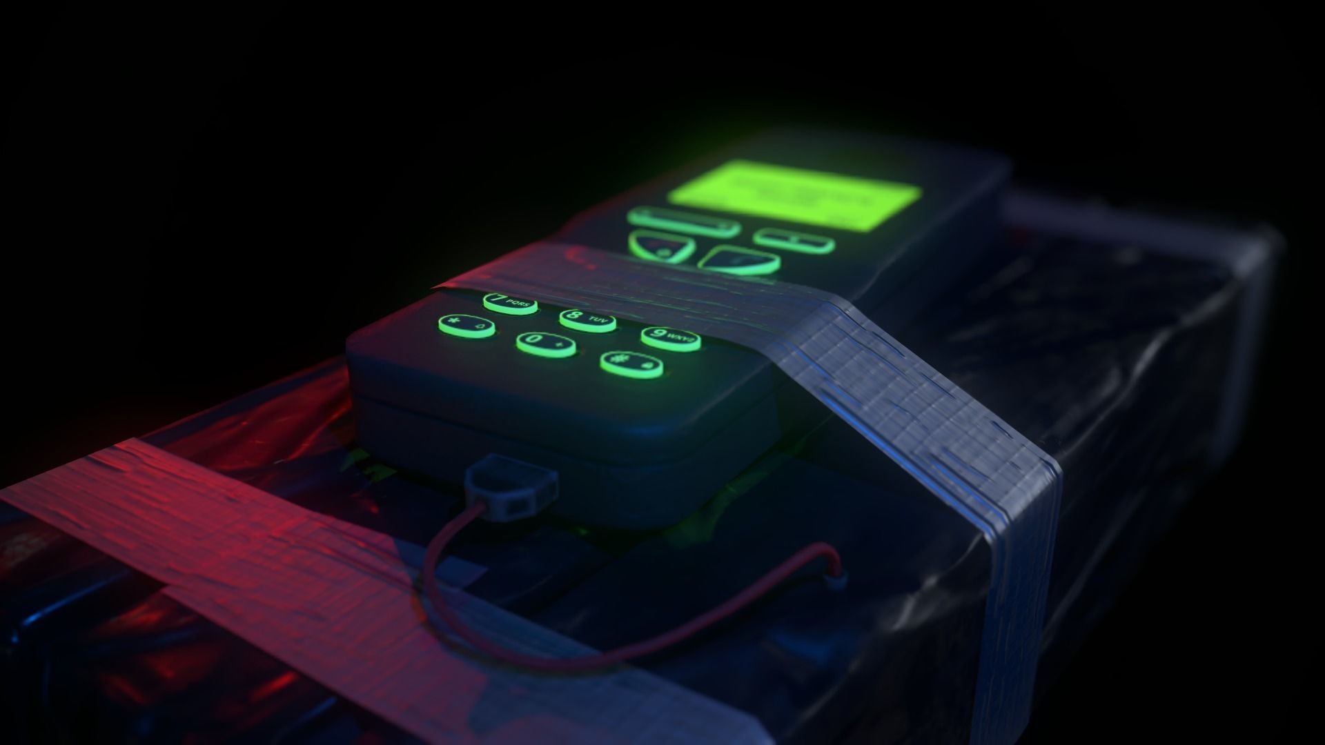 3D model C4 Bomb - PBR game ready VR / AR / low-poly | CGTrader