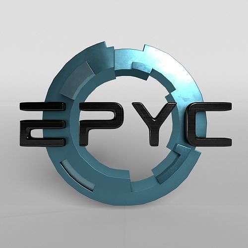 AMD EPYC Logo 01 free VR / AR / low-poly 3D model | CGTrader