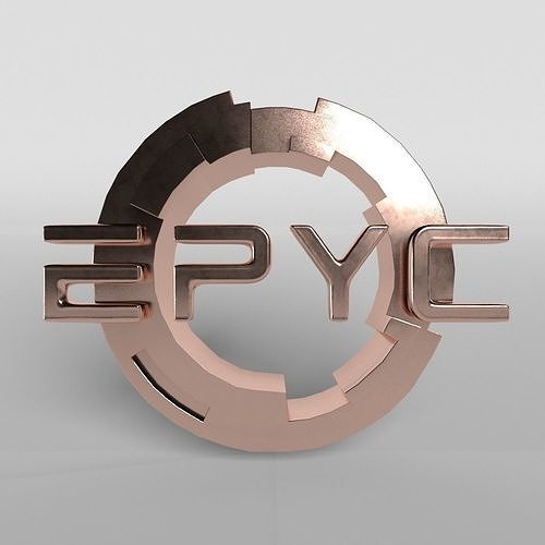 AMD EPYC Logo 05 free VR / AR / low-poly 3D model | CGTrader