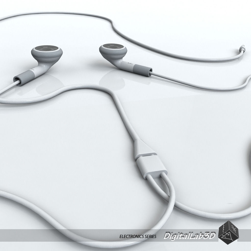 Earphones 3D model | CGTrader