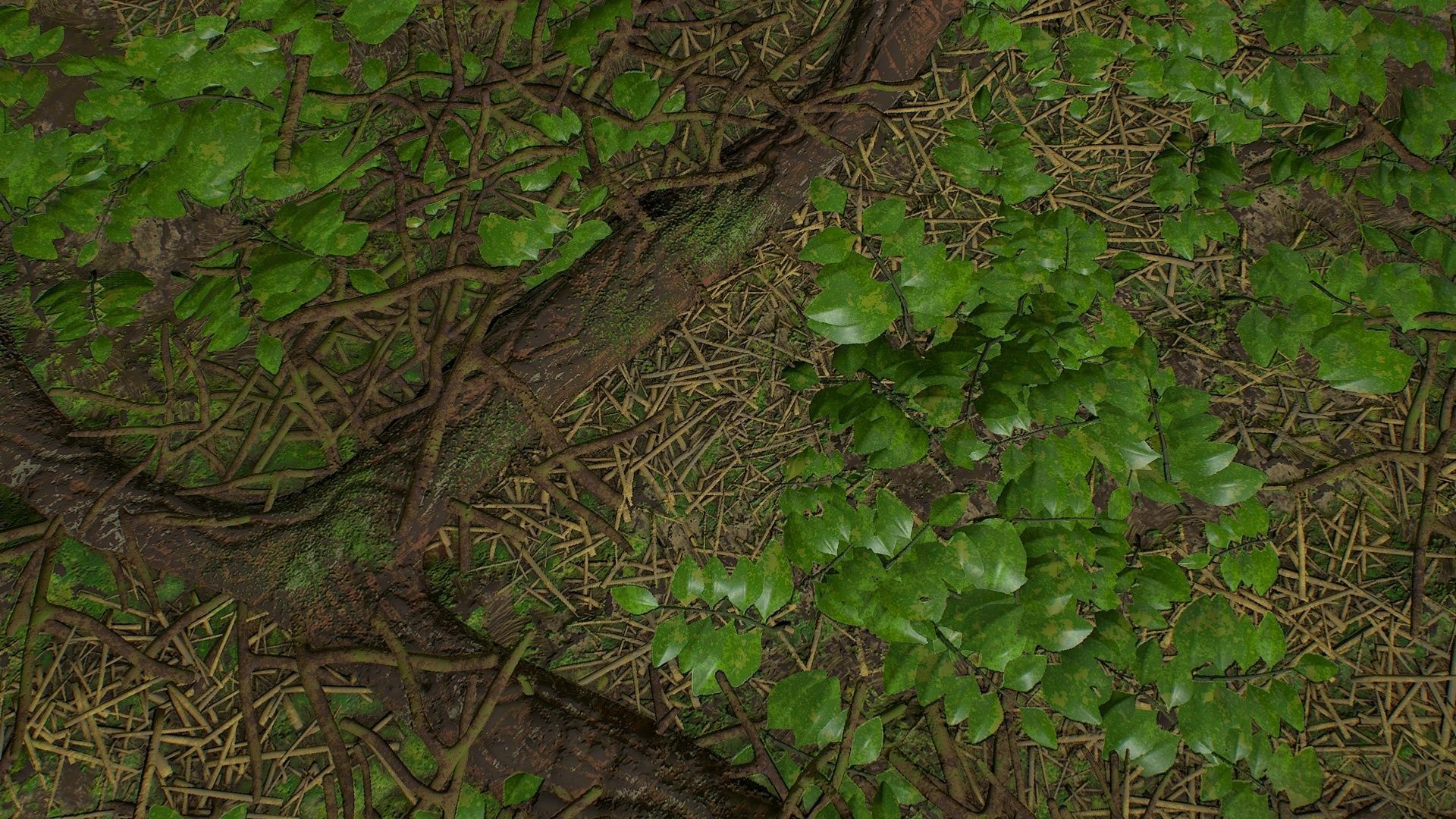 Texture PBR tileable detailed forest ground textures VR / AR / low-poly ...