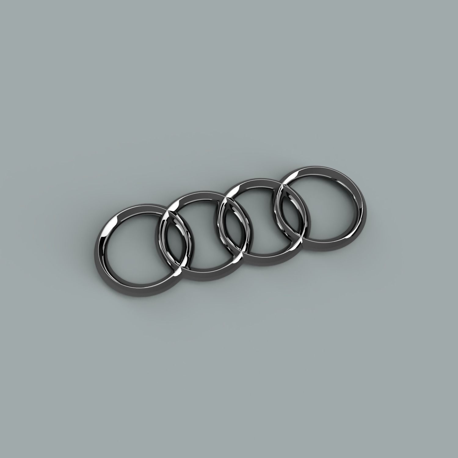 Audi Logo FREE free 3D model 3D printable | CGTrader