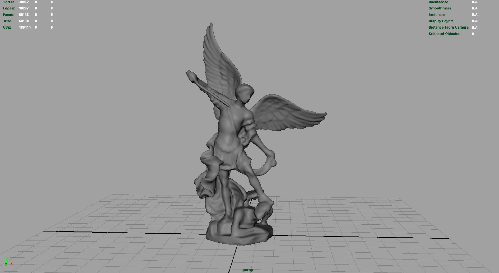 3D model Saint Michael The Archangel VR / AR / low-poly | CGTrader