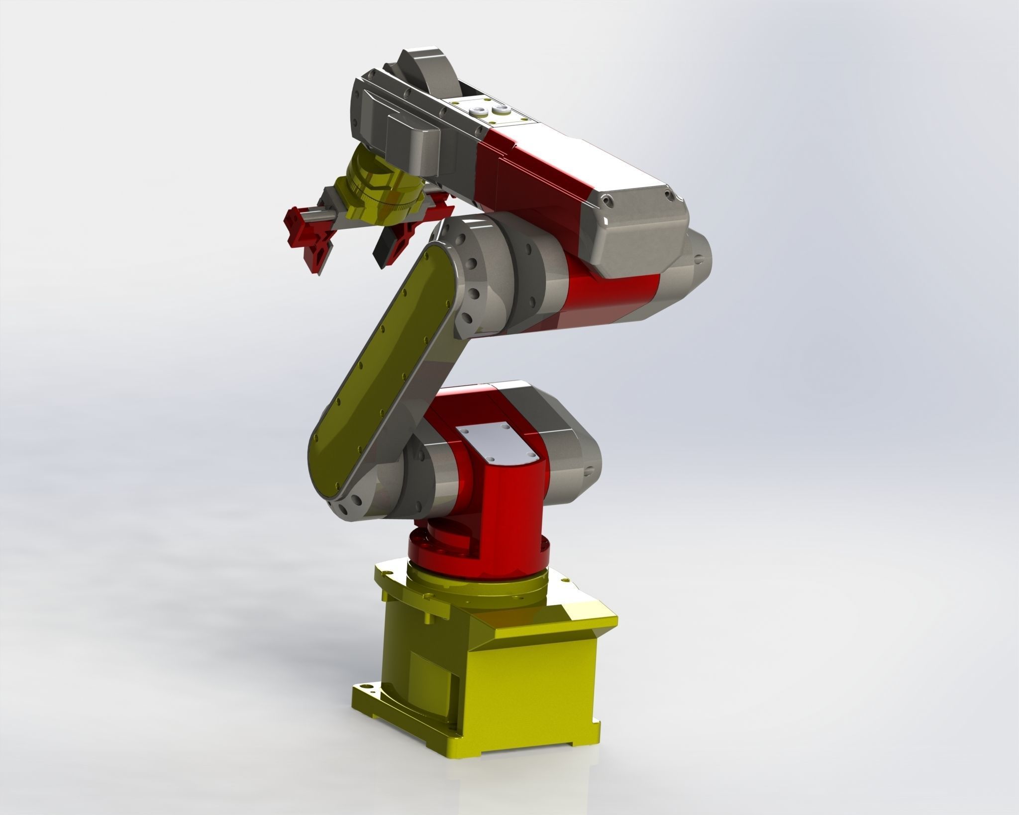 Solidworks Tutorial HP - Industrial Robot Arm free 3D model | CGTrader