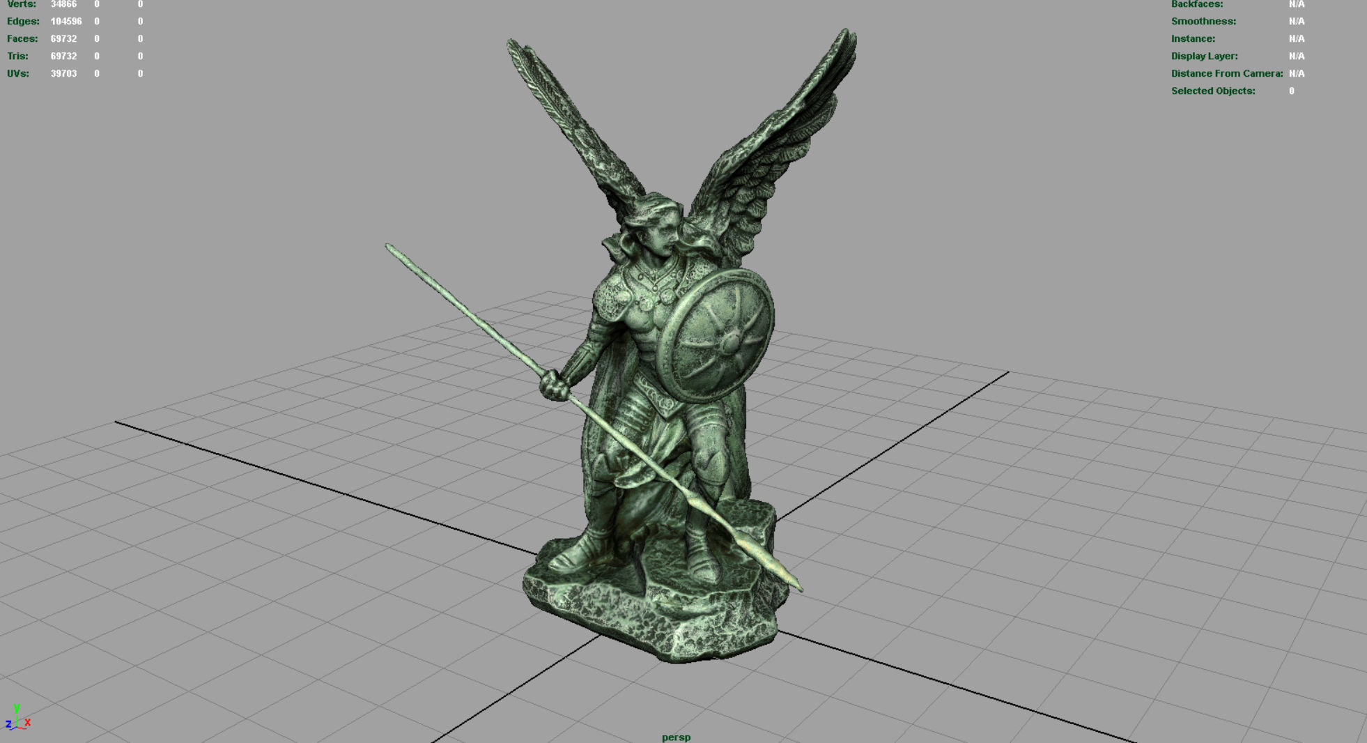 3D model Saint Raphael the Archangel VR / AR / low-poly | CGTrader