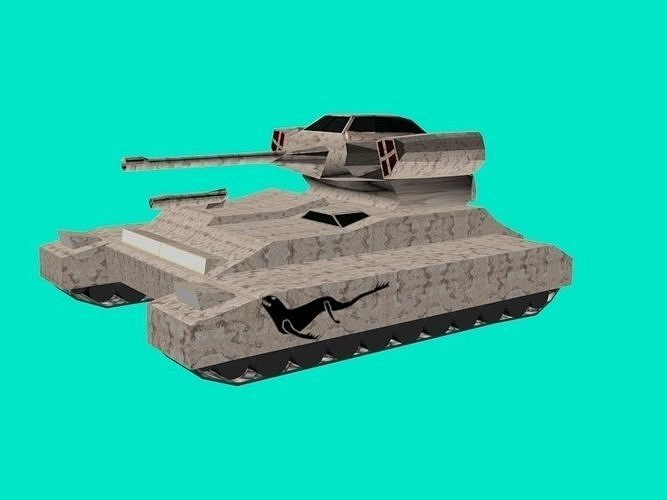 3D model Juggernaut tank VR / AR / low-poly | CGTrader