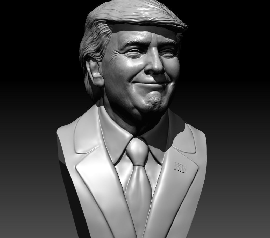 Donald Trump Bust 3D model 3D printable | CGTrader