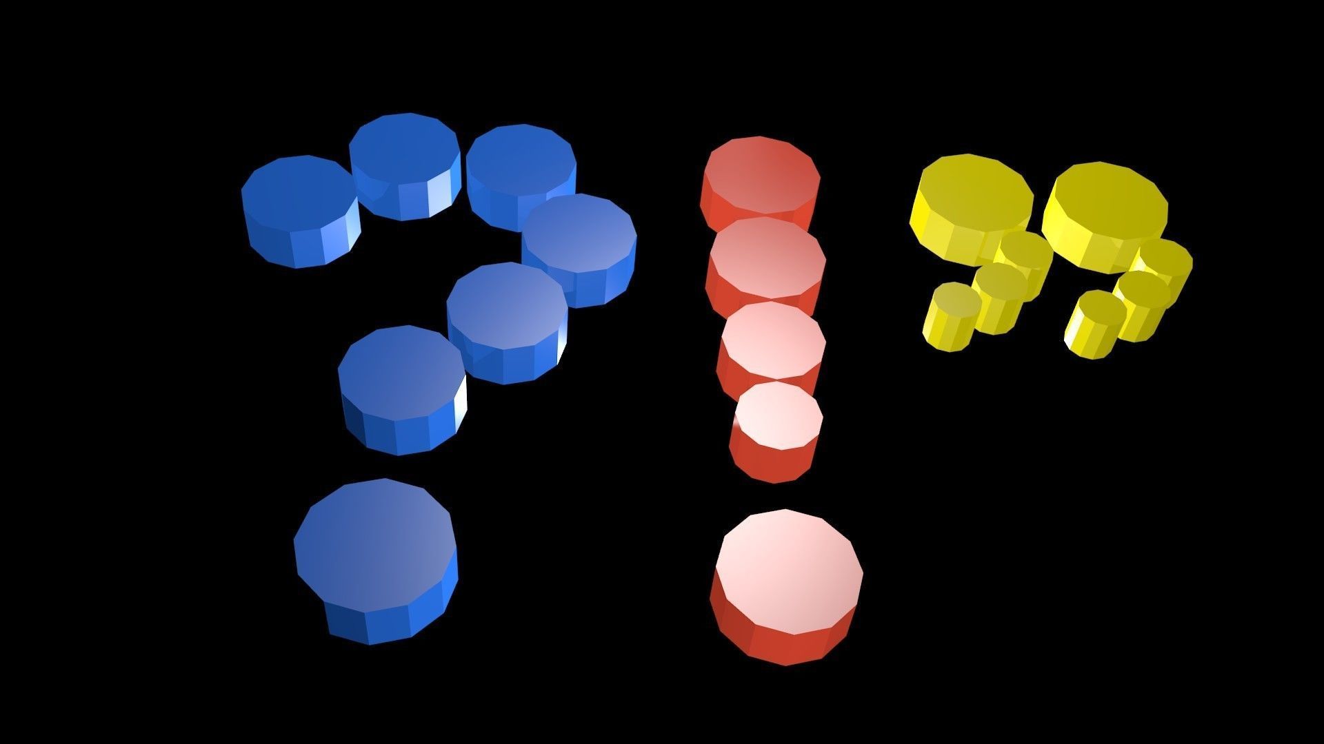 3D model Low poly punctuation marks 5 VR / AR / low-poly | CGTrader