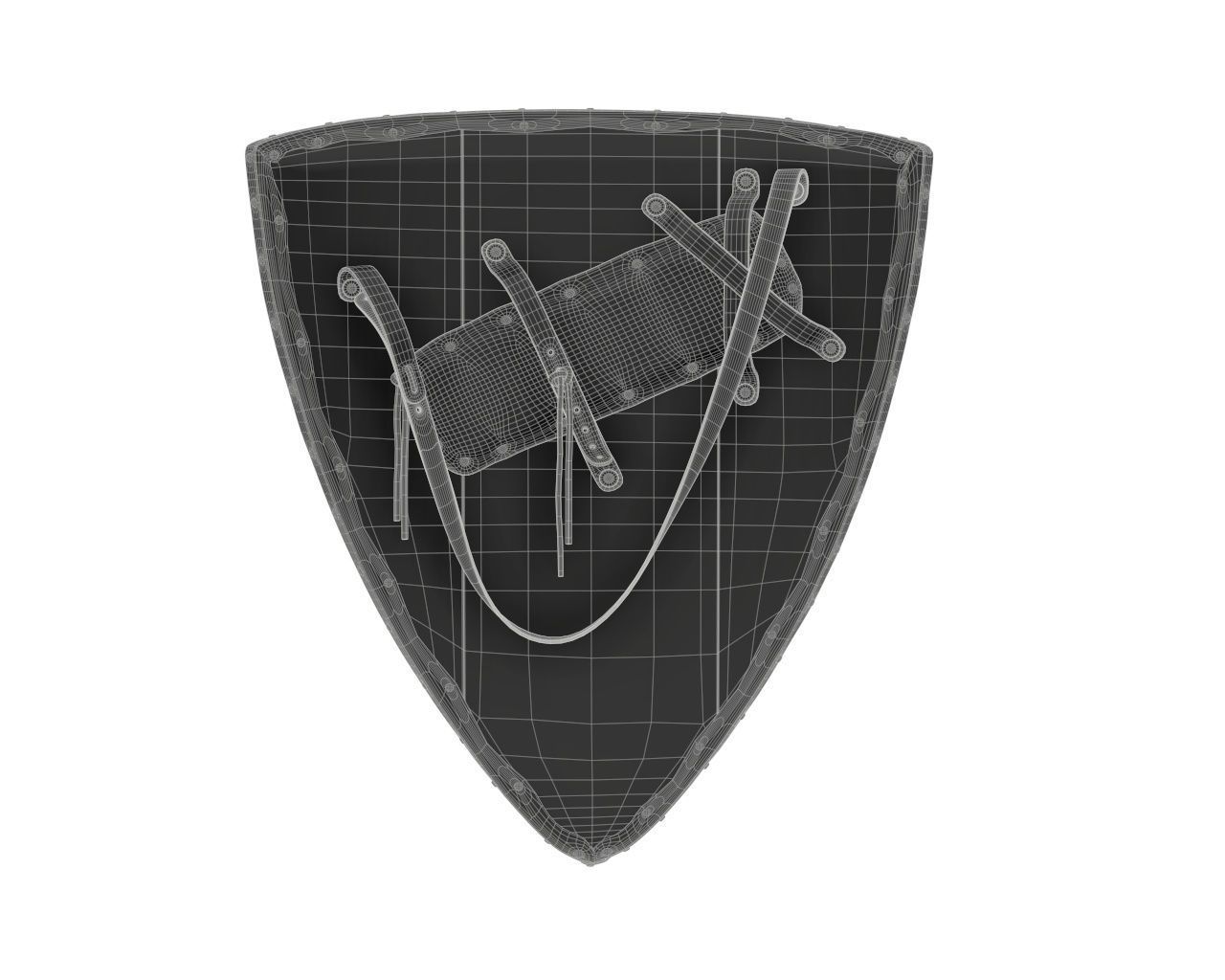 Triangular Knight Shield 3D model | CGTrader