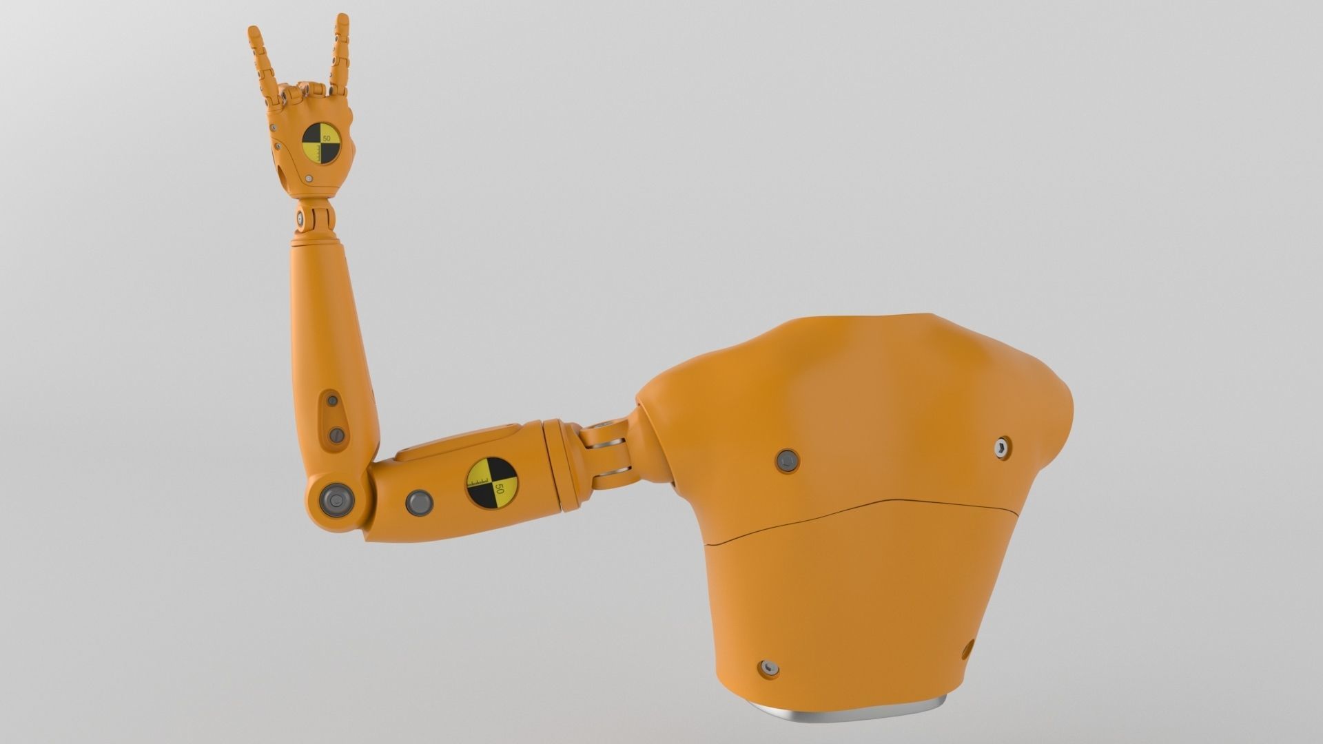 Crash Test Dummy Robot Android mechanical hand 3D model | CGTrader
