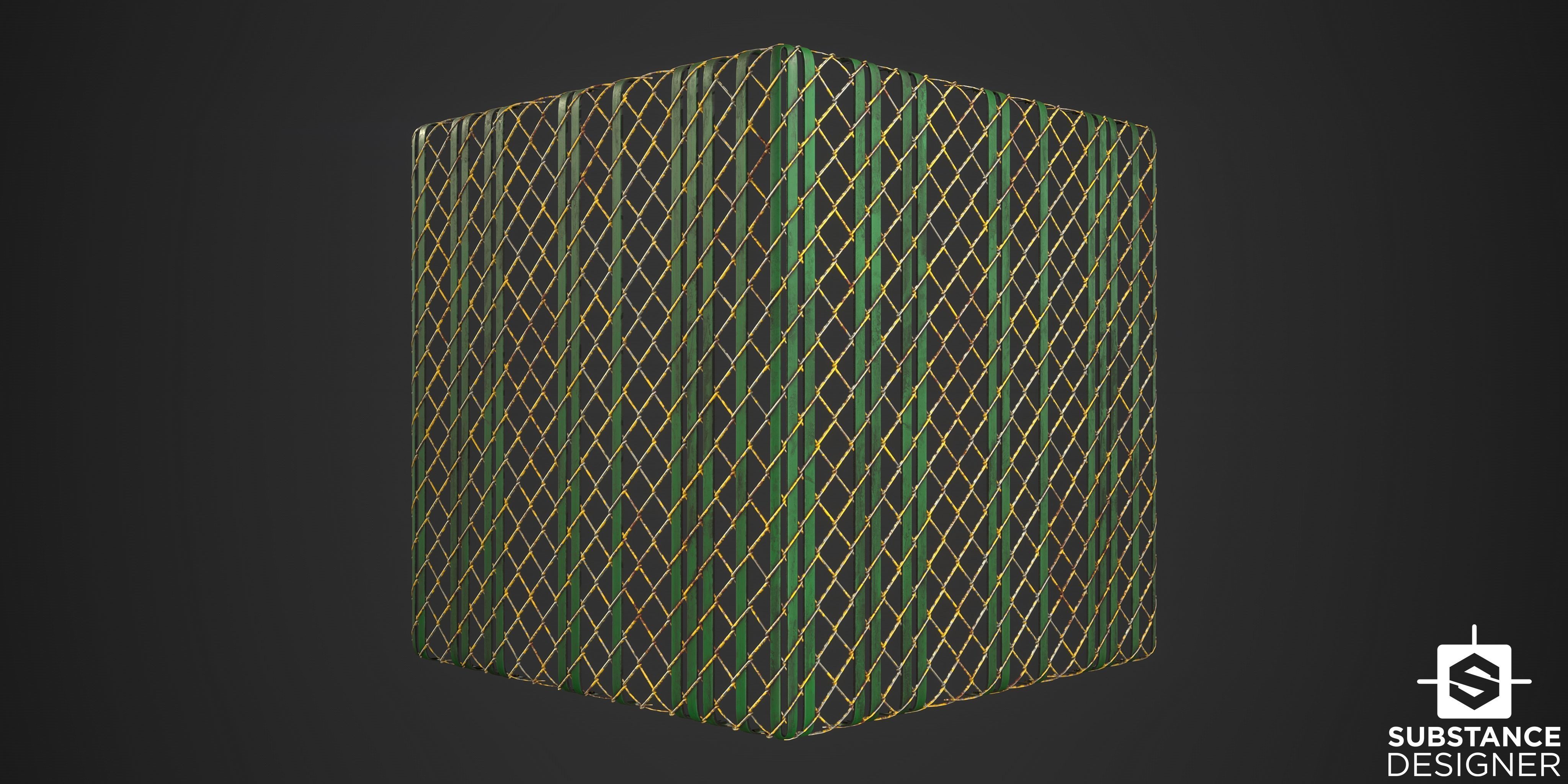 Texture Chain Link Fence VR / AR / low-poly | CGTrader