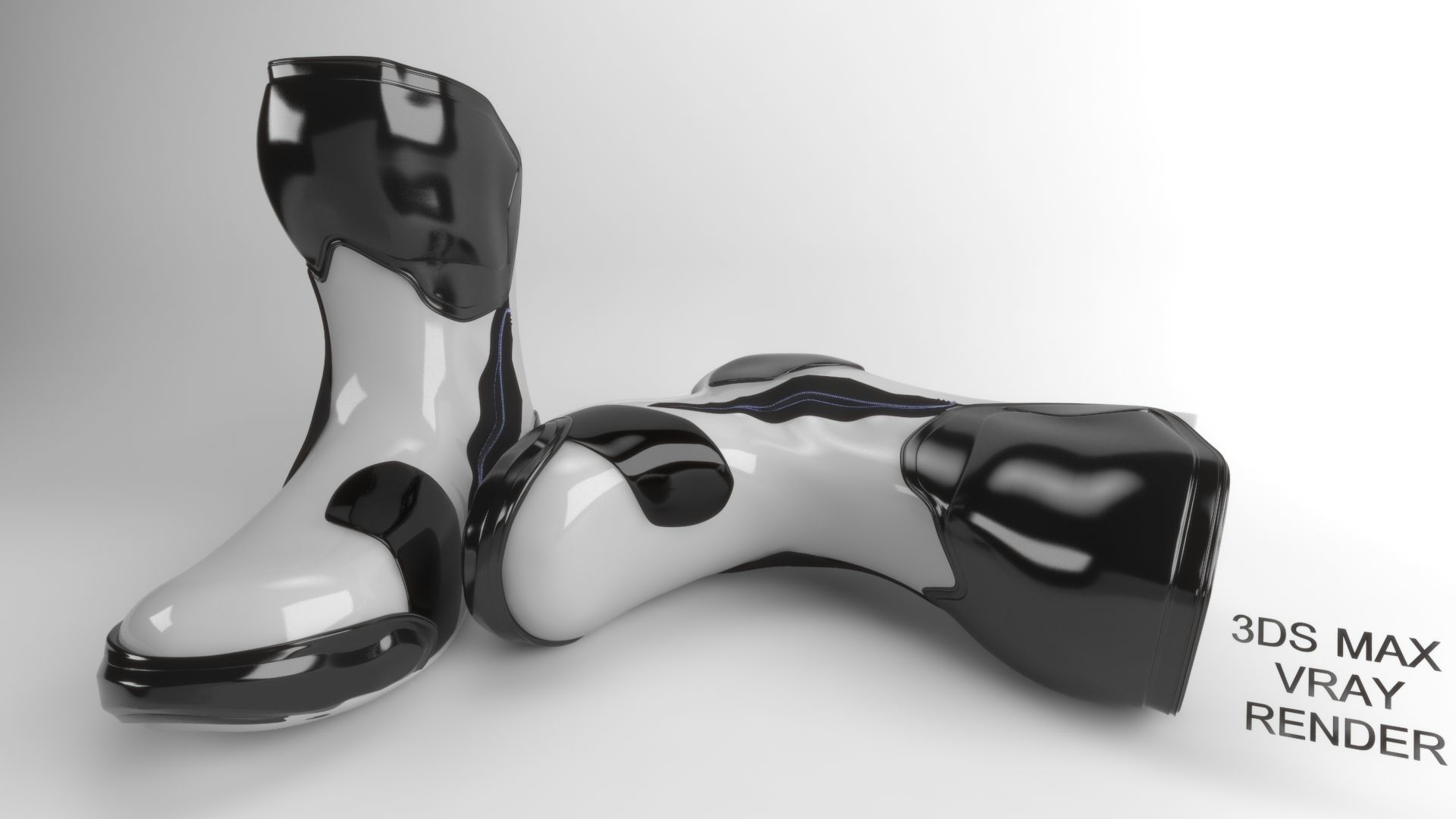 SUPERTECH R VENTED ROAD RACING BOOTS 3D model | CGTrader