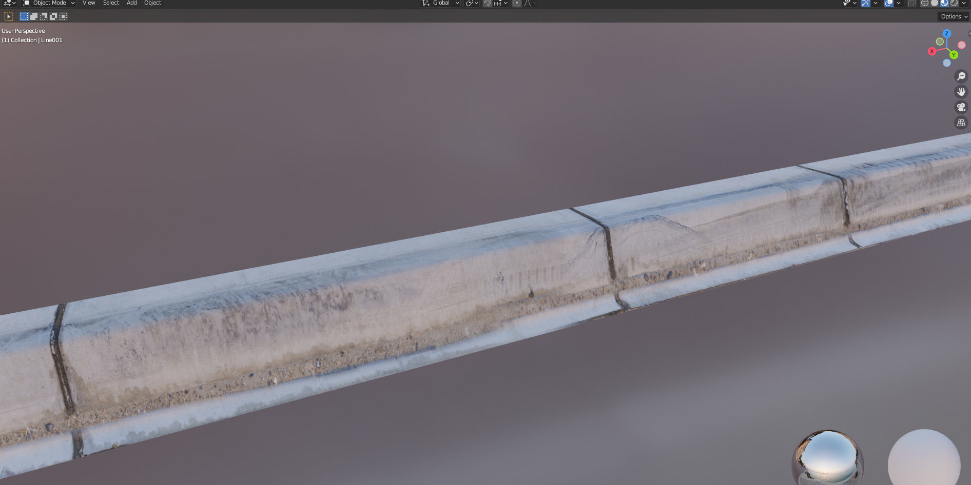 Road curb 3D model | CGTrader