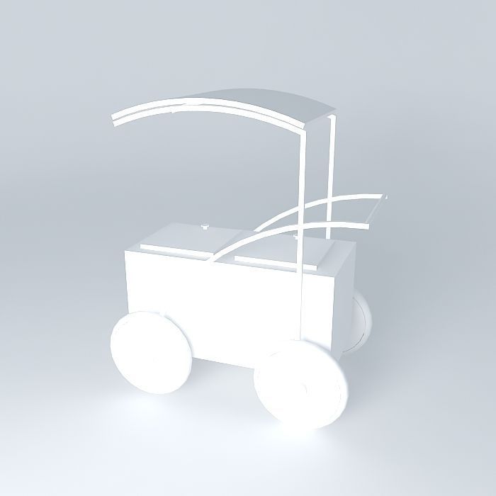 Hawker cart 3D model | CGTrader
