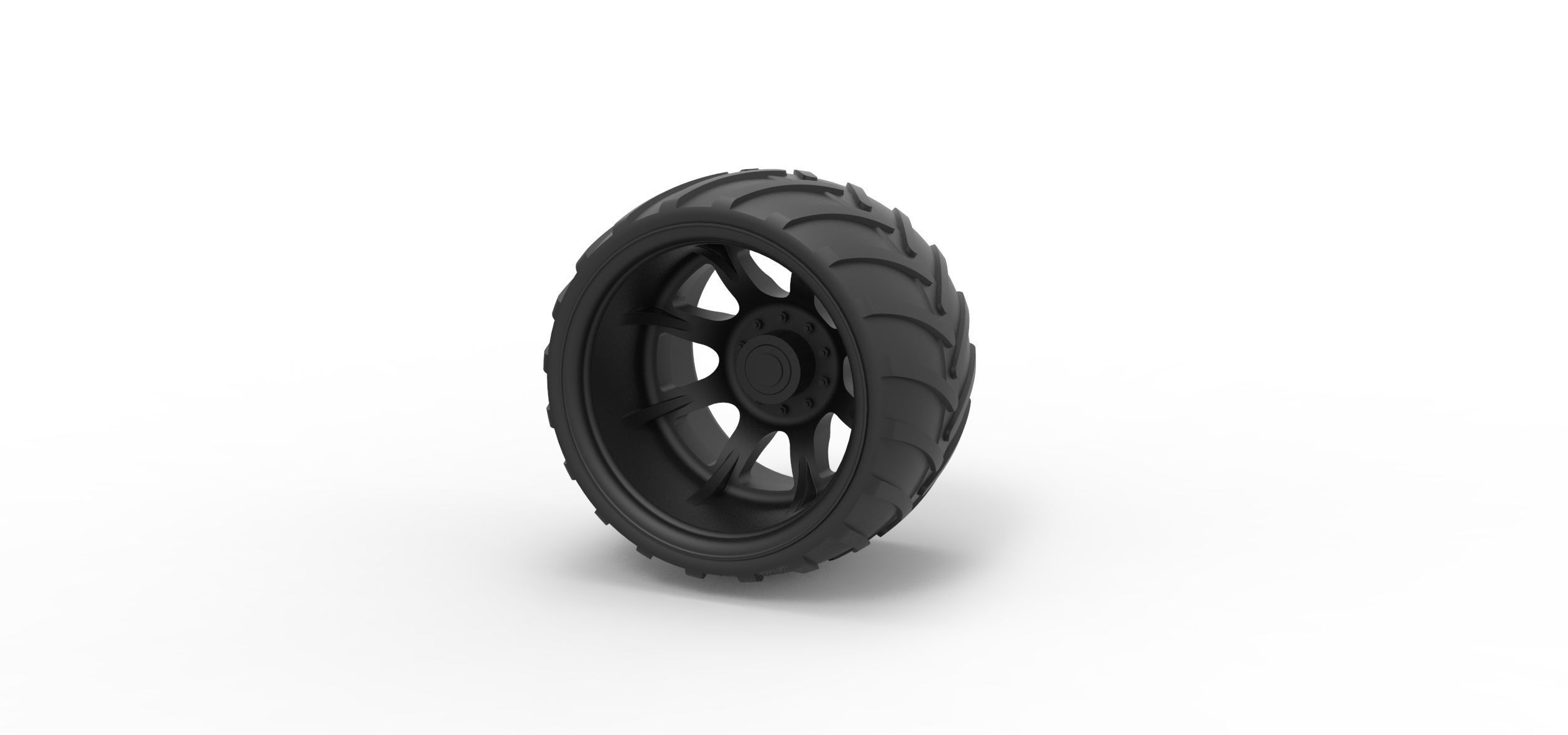 Diecast Offroad wheel 13 3D model 3D printable | CGTrader