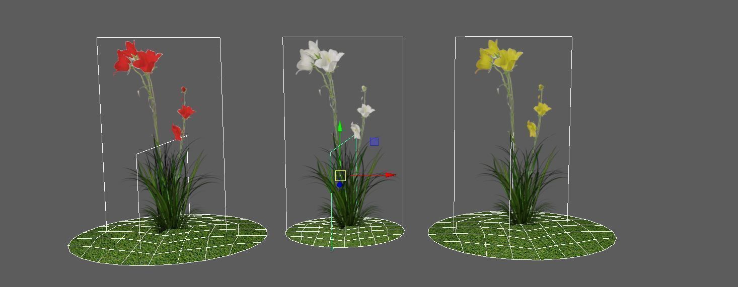 3D model Low Poly Flower Alpha model VR / AR / low-poly | CGTrader