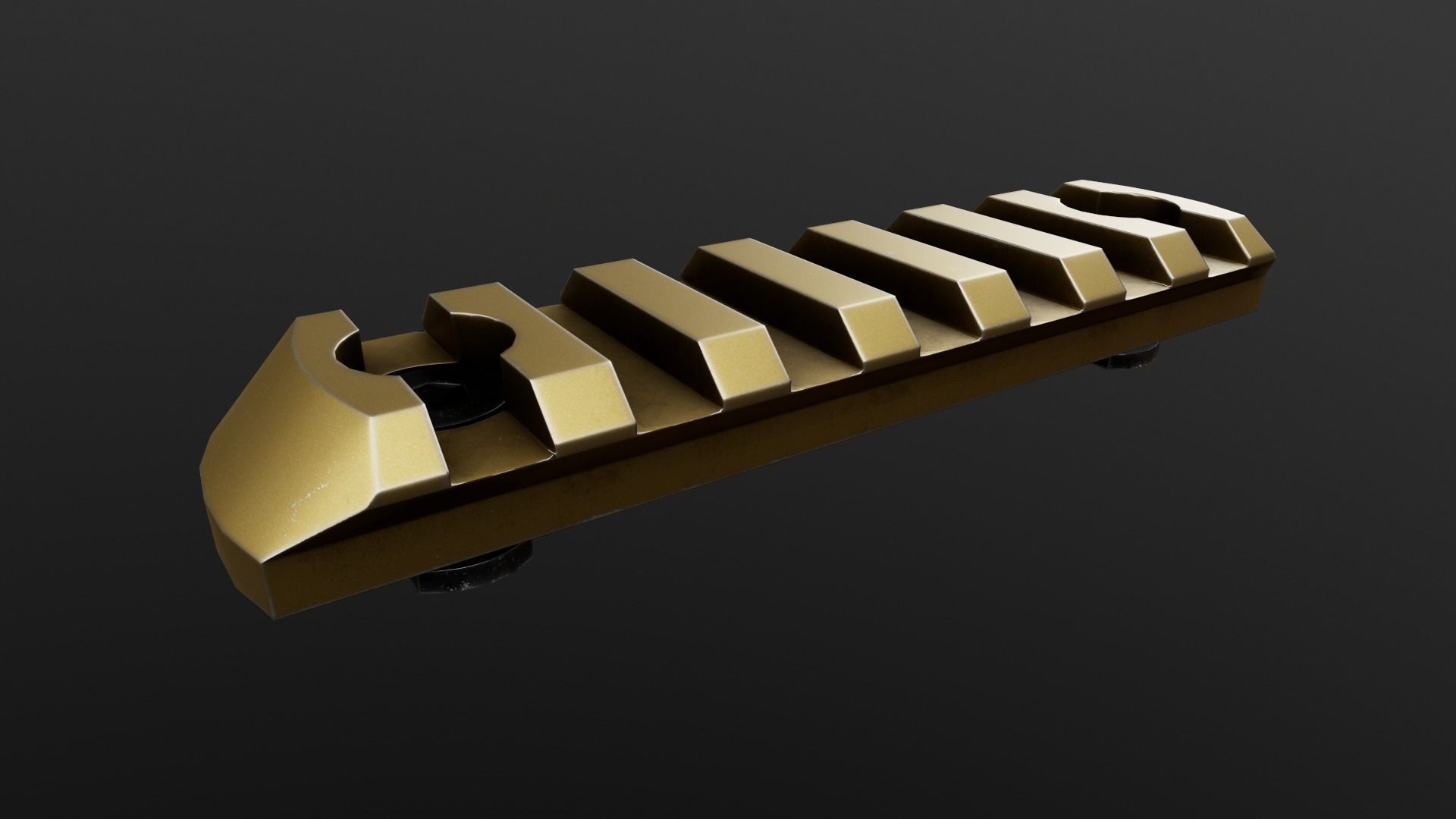 MLOK 1913 Picatinny Rail Sections free VR / AR / low-poly 3D model | CGTrader