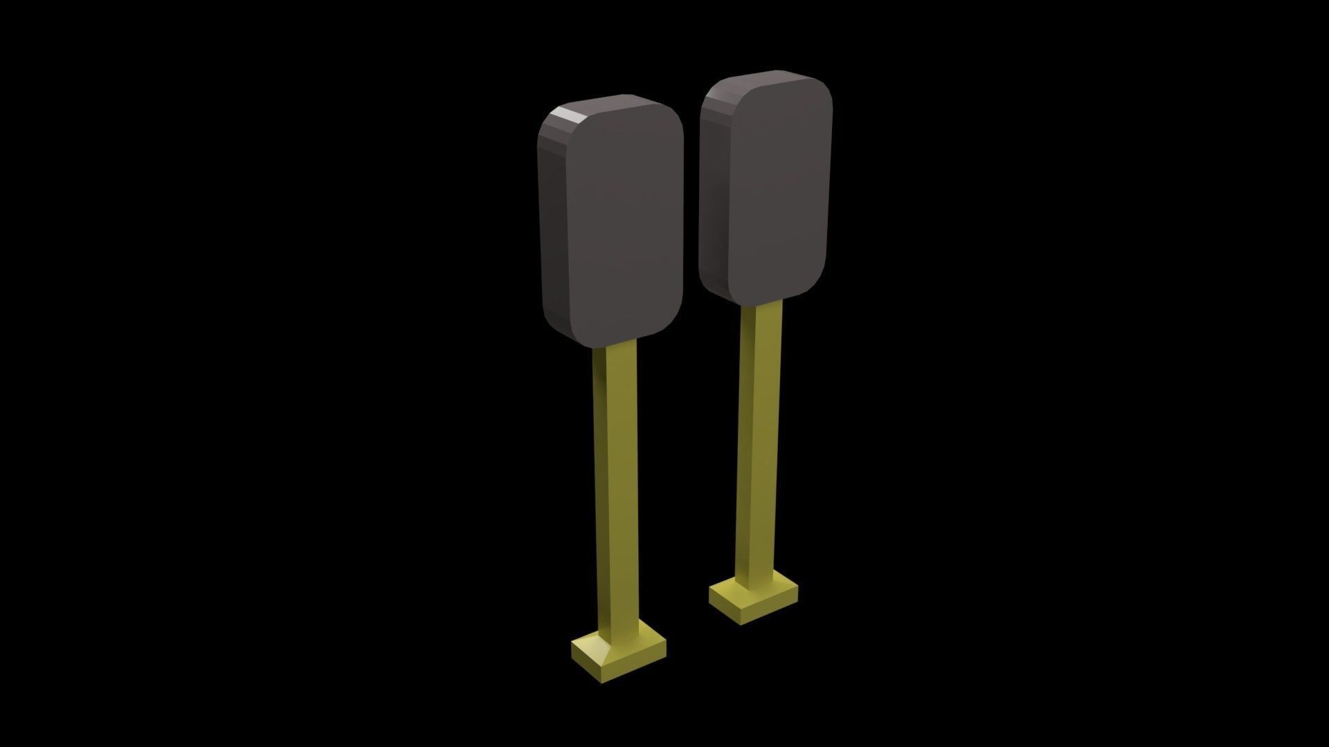 3D model Low poly traffic lights 3 VR / AR / low-poly | CGTrader