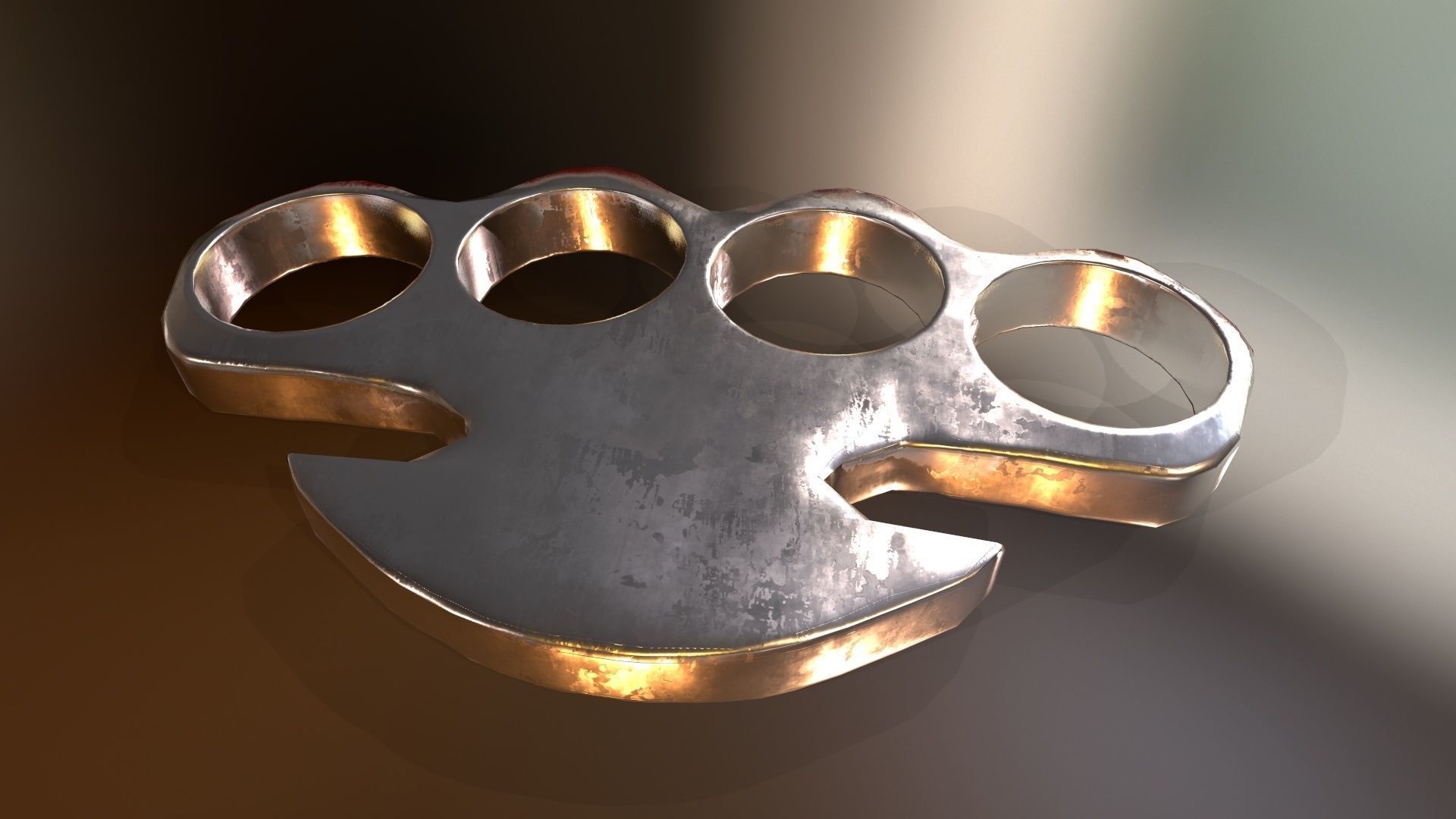 3D model Metal Punch Ring Low Poly VR / AR / low-poly | CGTrader