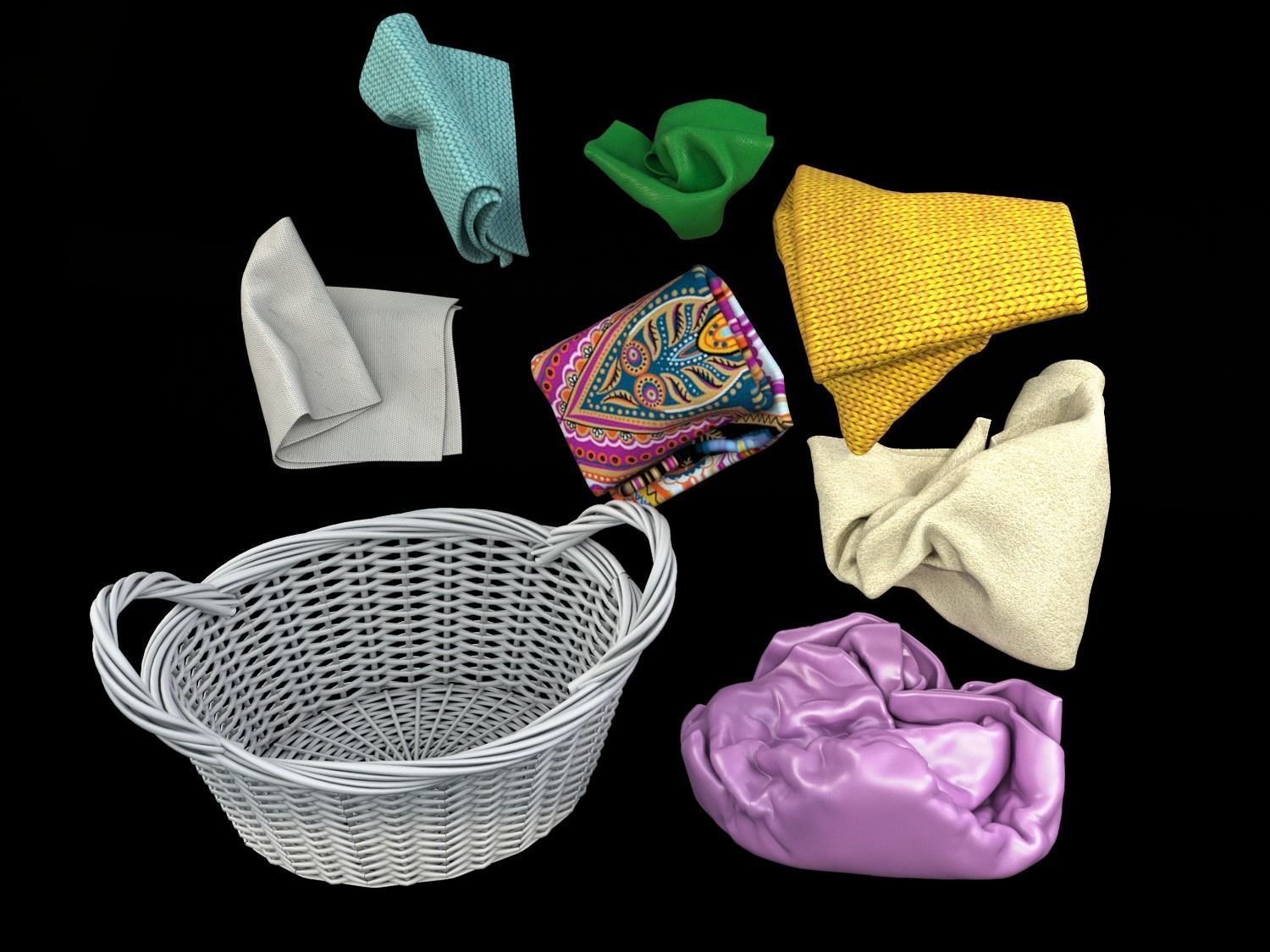 Laundry Basket free 3D model | CGTrader