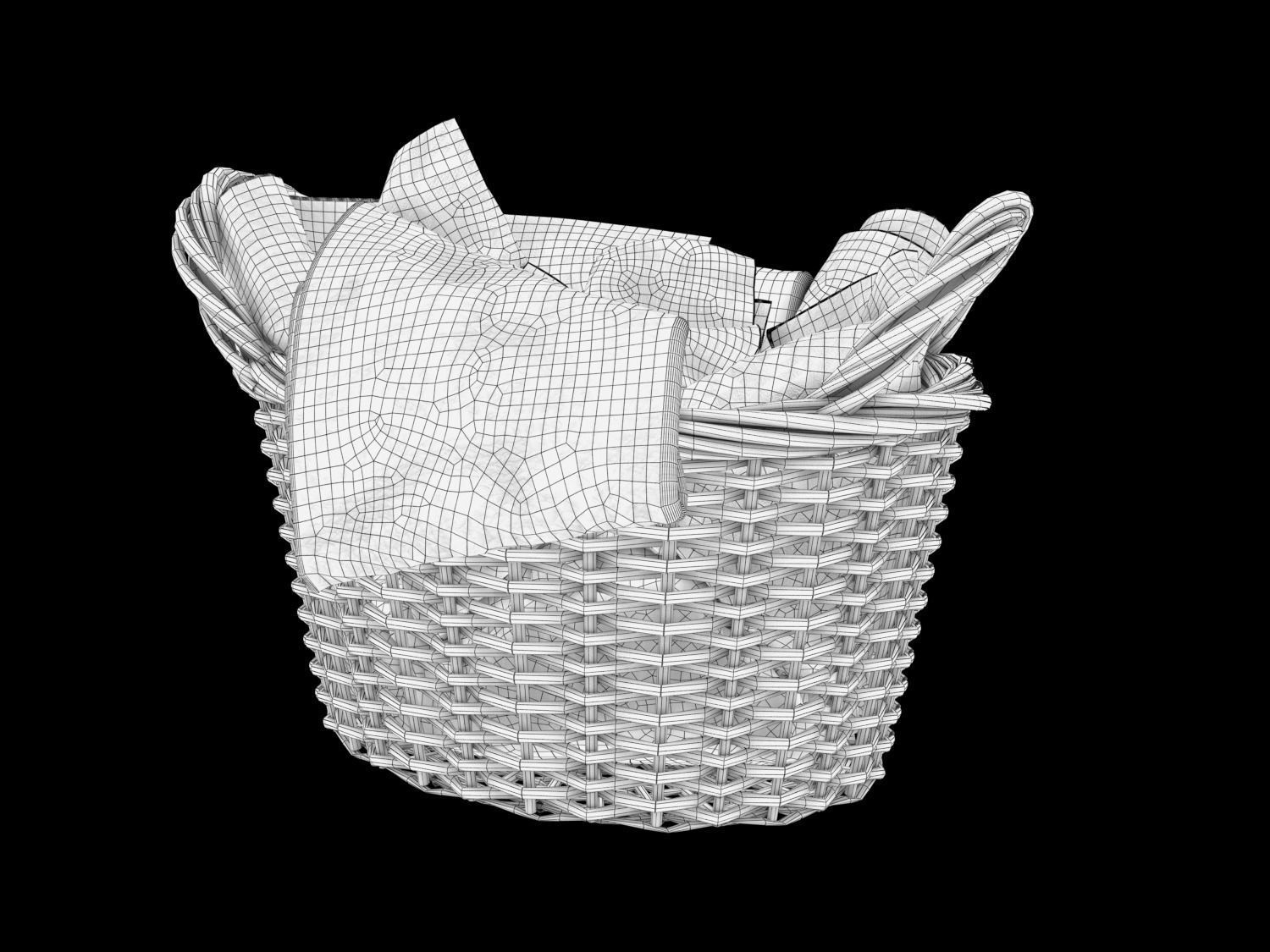 Laundry Basket free 3D model | CGTrader