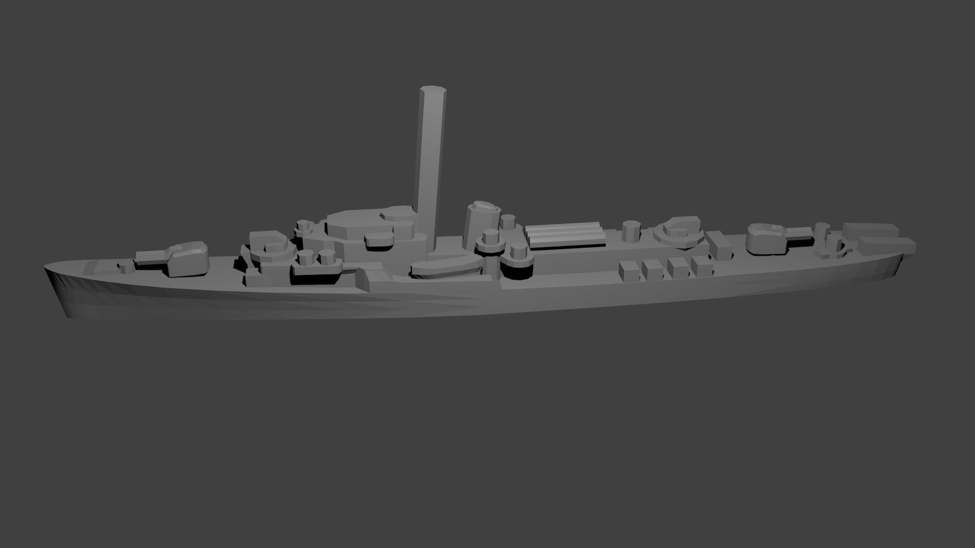 US John C Butler Class Destroyer Warship 3D model 3D printable | CGTrader